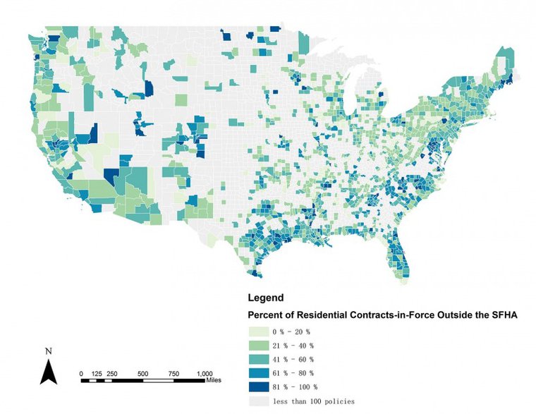 The 3 Maps That Explain Residential Flood Insurance Purchases
