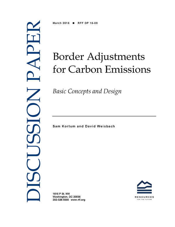 Border Adjustments for Carbon Emissions: Basic Concepts and Design