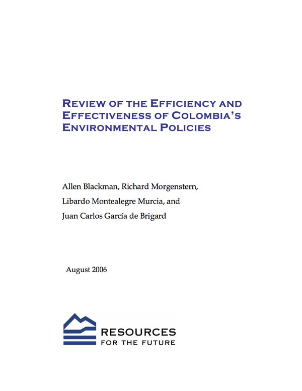 Review of the Efficiency and Effectiveness of Colombia’s Environmental ...