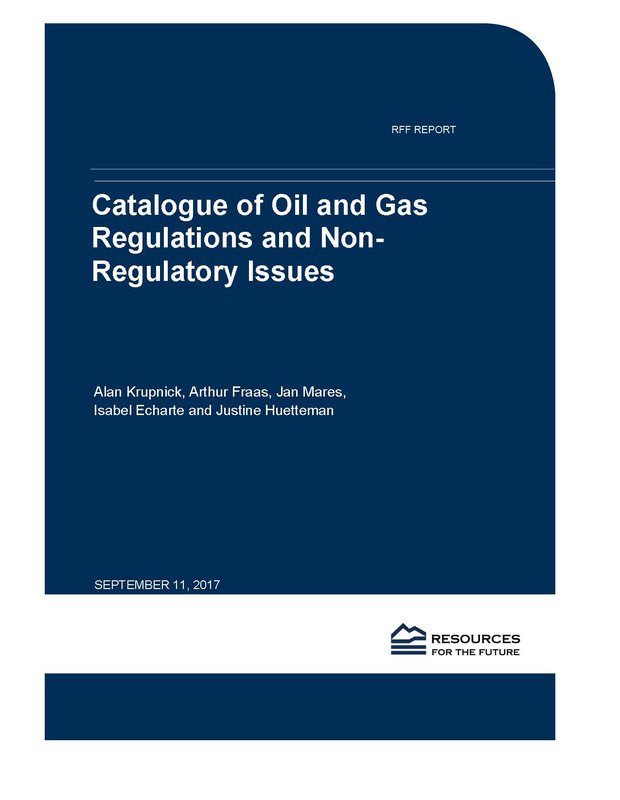 Catalogue of Oil and Gas Regulations and Non-Regulatory Issues