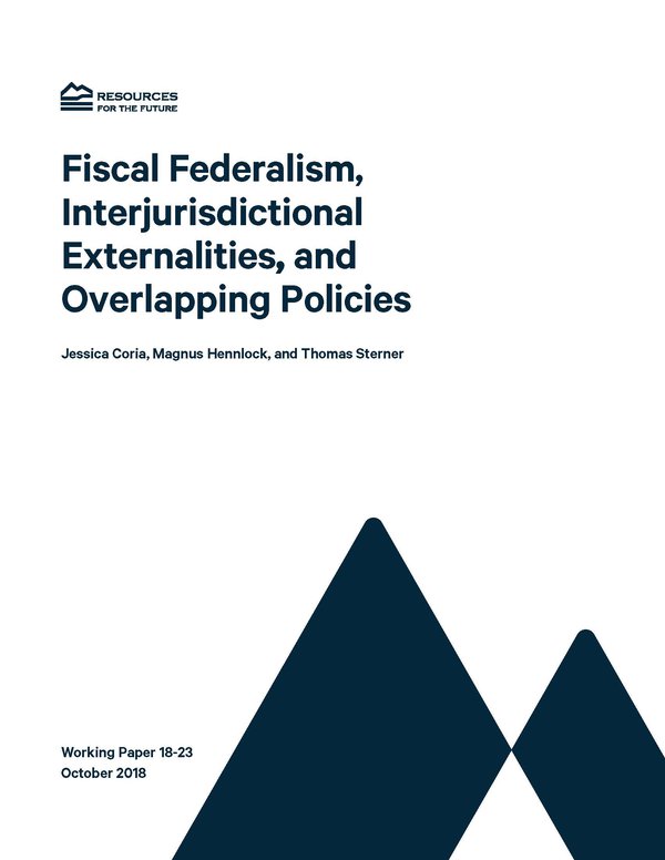 Fiscal Federalism, Interjurisdictional Externalities, and Overlapping ...