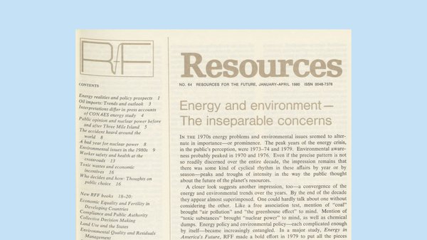 Environmental Issues of the 1980s